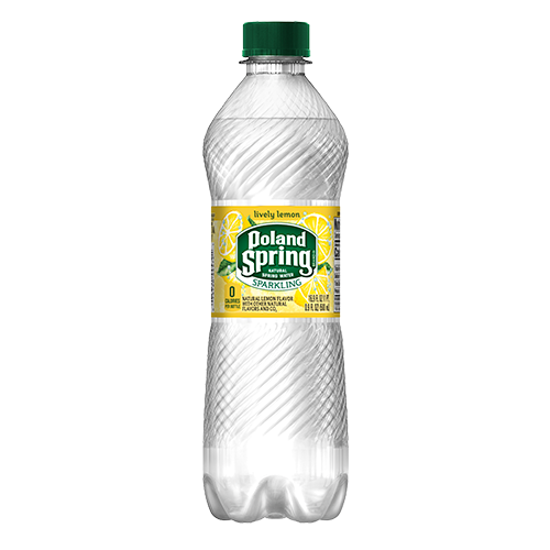 Poland Spring Sparkling Water lively lemon | Bell Beverage