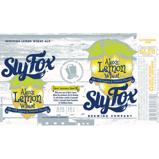 Sly Fox Alex's Lemon Wheat | Bell Beverage
